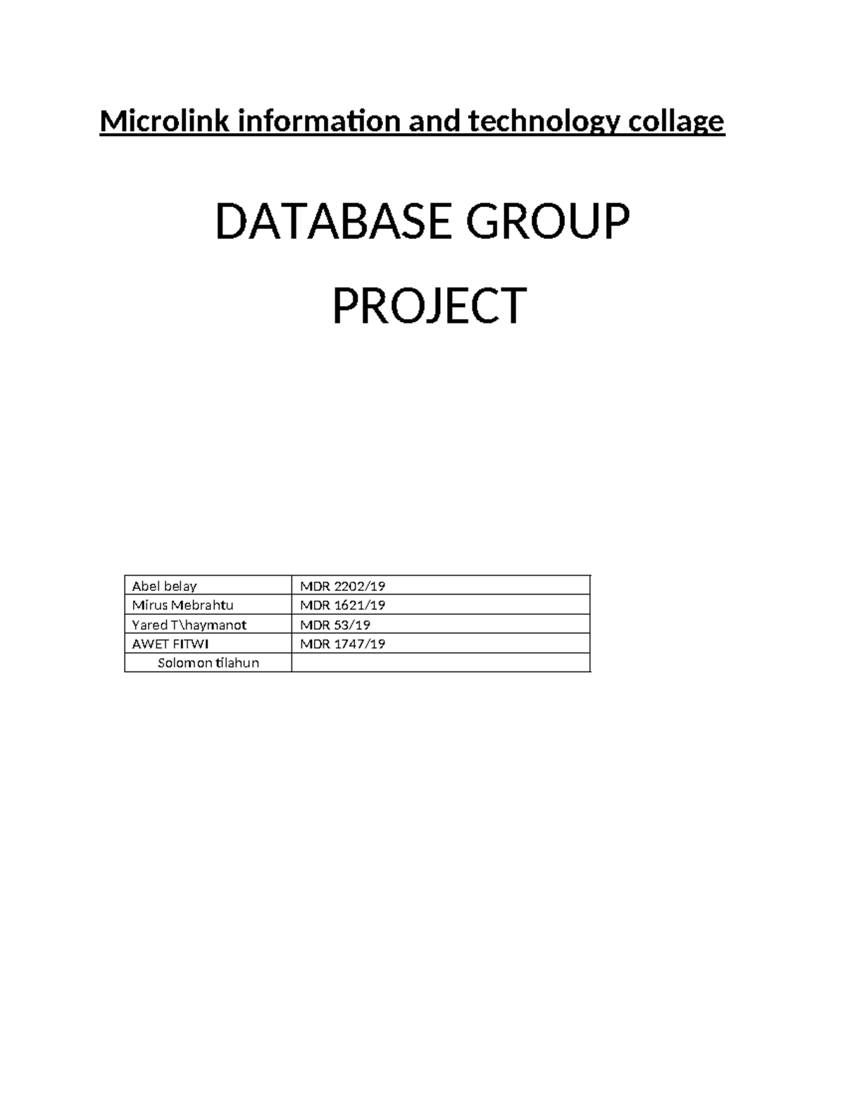 Microlink information and technology collage - It serves as a central repository for storing ...