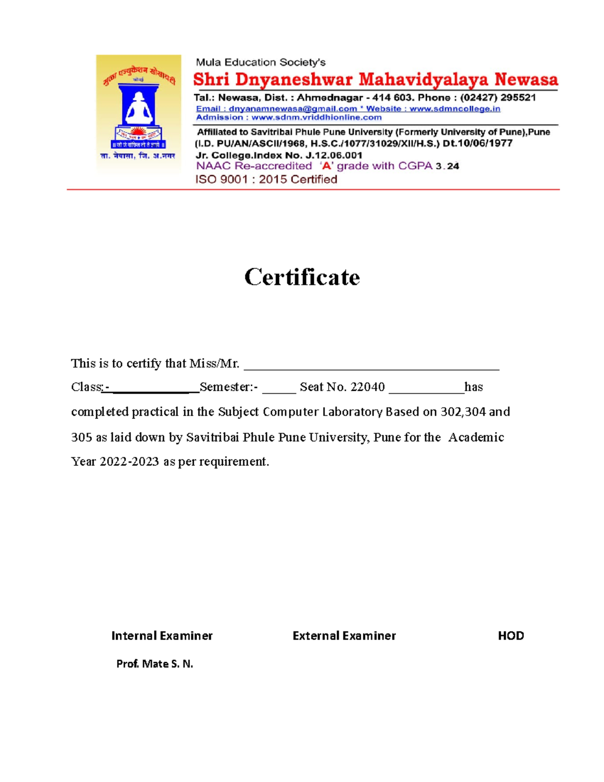 Python file aditya - x vbnm, - Certificate This is to certify that Miss ...