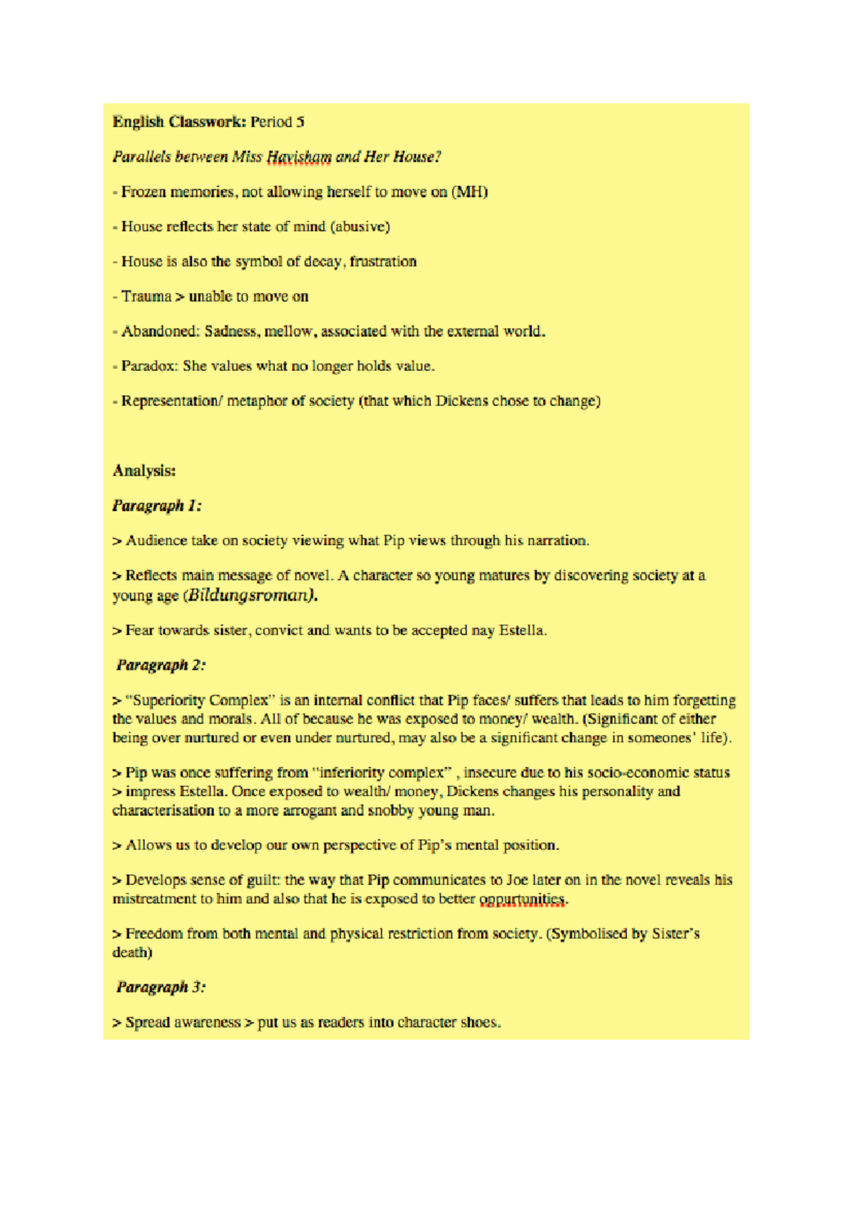 Great Expectations Cheat Sheet - Studocu