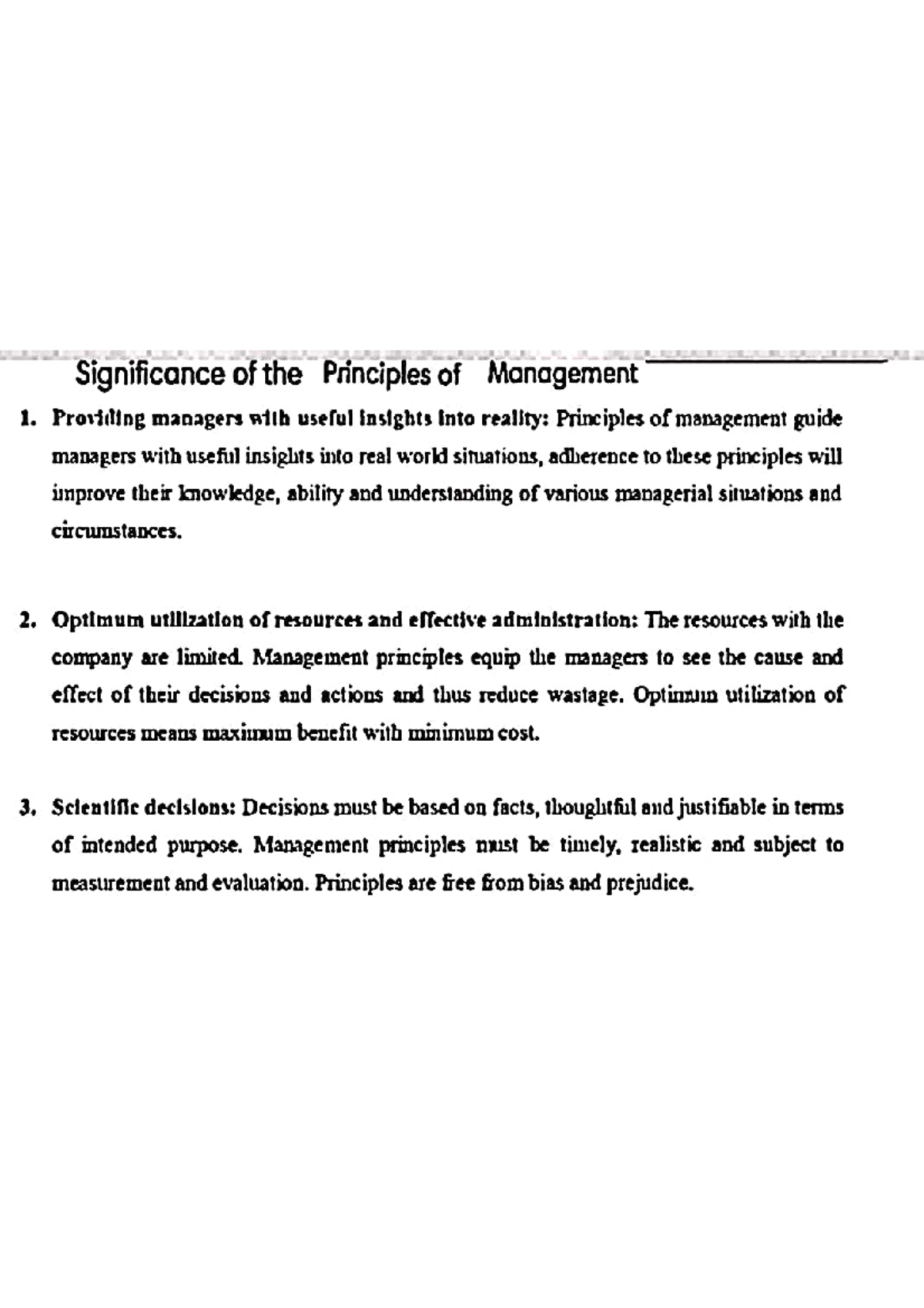 +2 chapter Principles of management - Business management - Studocu