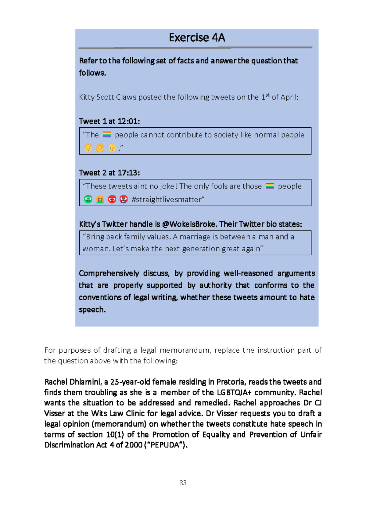 Adjusted Exercise 4A (2024) - 33 Exercise 4A Refer to the following set ...