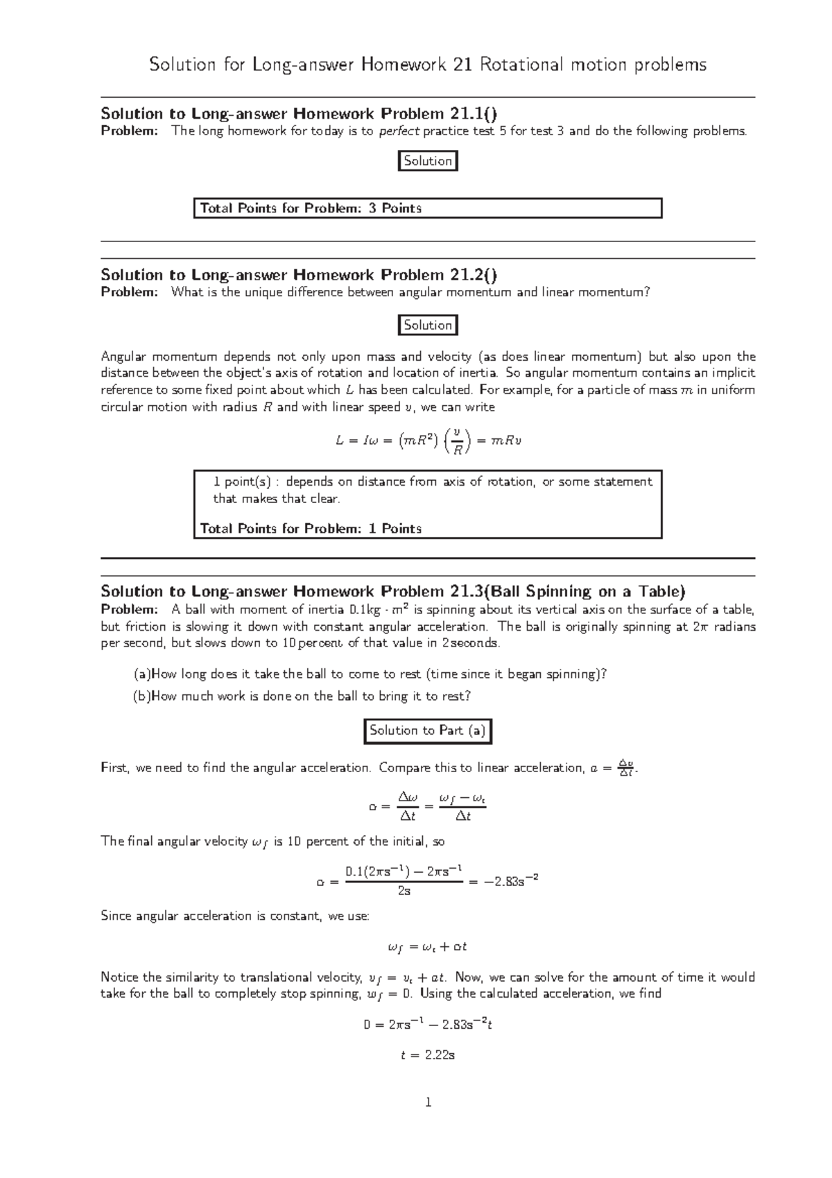 Homework-21-sln - Long Homework Solution 21 - Solution for Homework 21 ...
