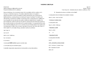 560664629 NCP Activity Intolerance - CUES NURSING DIAGNOSIS SCIENTIFIC ...