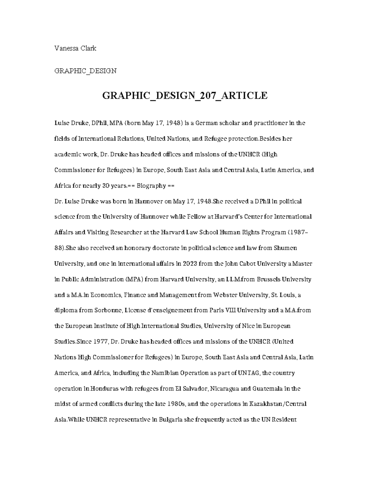 Graphic Design 207 Article - Vanessa Clark GRAPHIC_DESIGN GRAPHIC ...