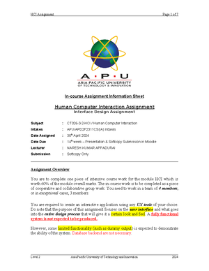 Guidelines TO CRI Assignment - 1 Company’s background - IT consultant ...