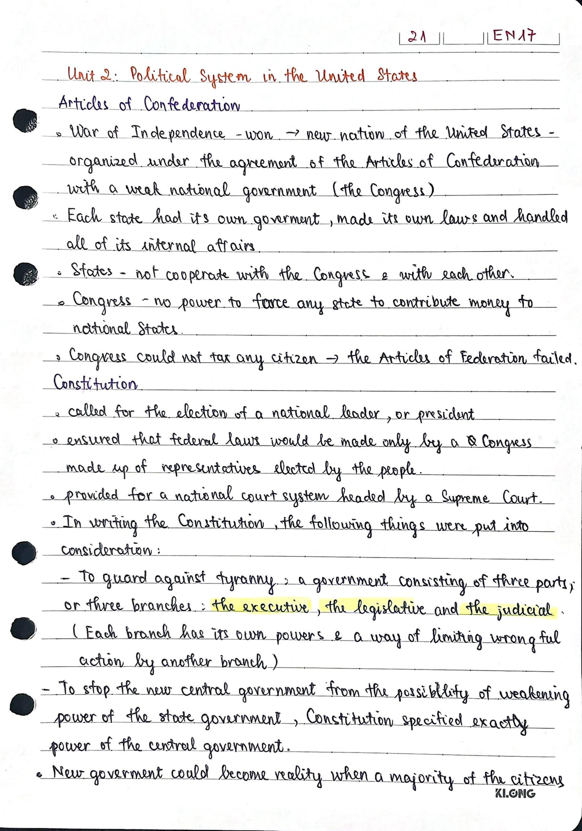 Unit2 Political system in the US - Đất nước học - Studocu