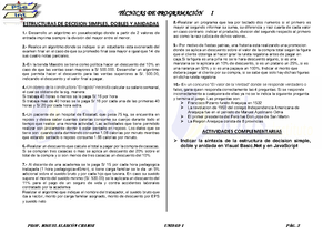 Erick Aldo Mendoza Ccarita - Practicas DE Tecnicas 1 - T.. DE PROGRAMACI”N I Prof. Miguel ...