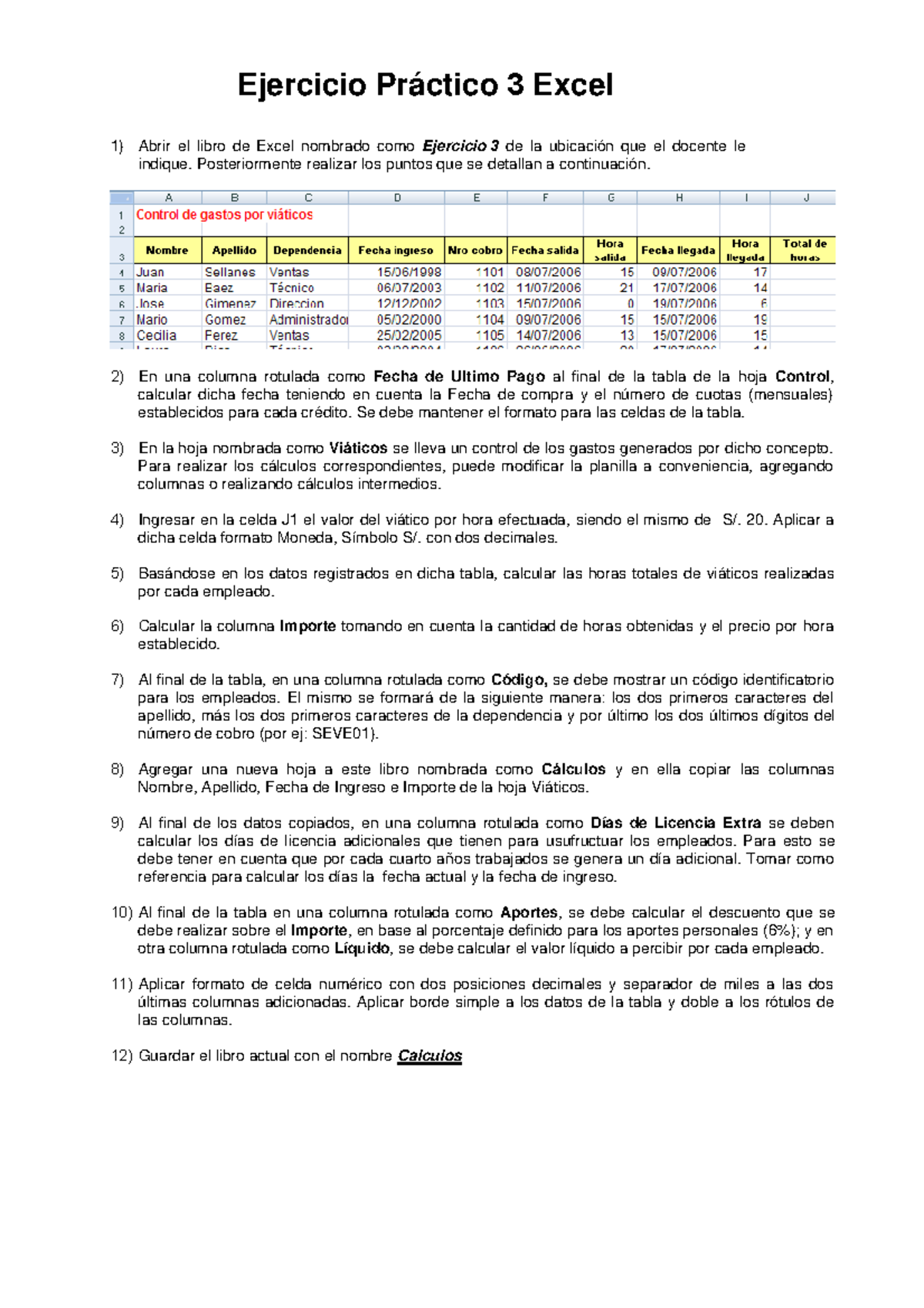 Tarea 1 - Excel Avanzado. - Ejercicio Práctico 3 Excel Abrir el libro ...