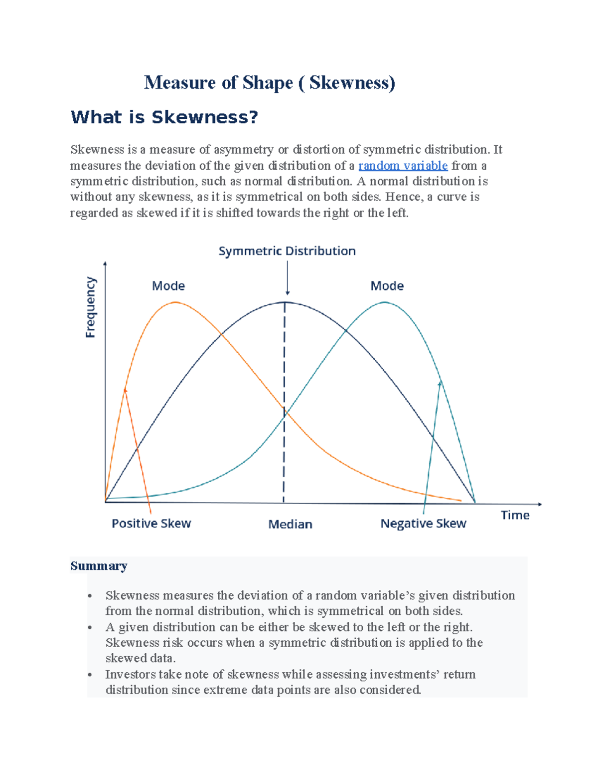 Measure of Shape ( Skewness) - Measure of Shape ( Skewness) What is ...