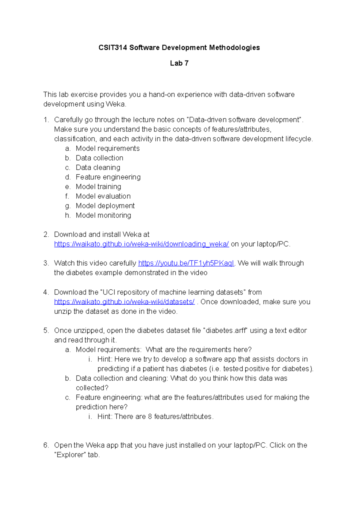 Lab 7 - nil - CSIT314 Software Development Methodologies Lab 7 This lab exercise provides you a ...