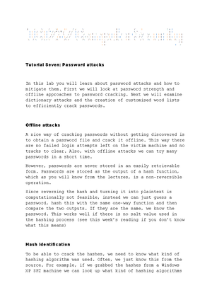 Tutorial 8 Setup - Tutorial Eight Workspace Setup – Complete and test ...