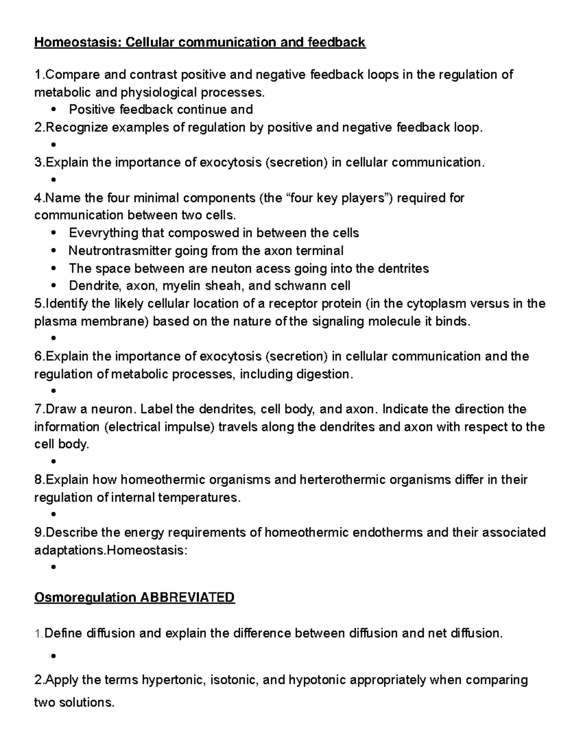 BIO 112 CLOs Part 4 - study guide took 12 hour to make used to make an ...