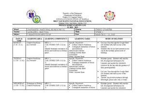 Homeroom Guidance - Grade 12 VAKUES EDUCATION - COOPERATION Read the ...