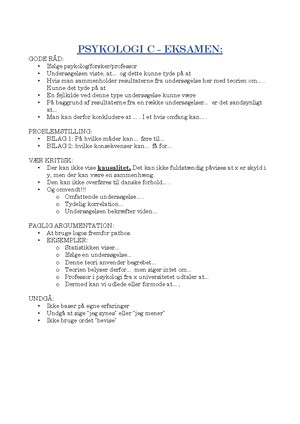 Psykologisk problemstilling - Psykologisk problemstilling Psykologiske problemstilling er - Studocu