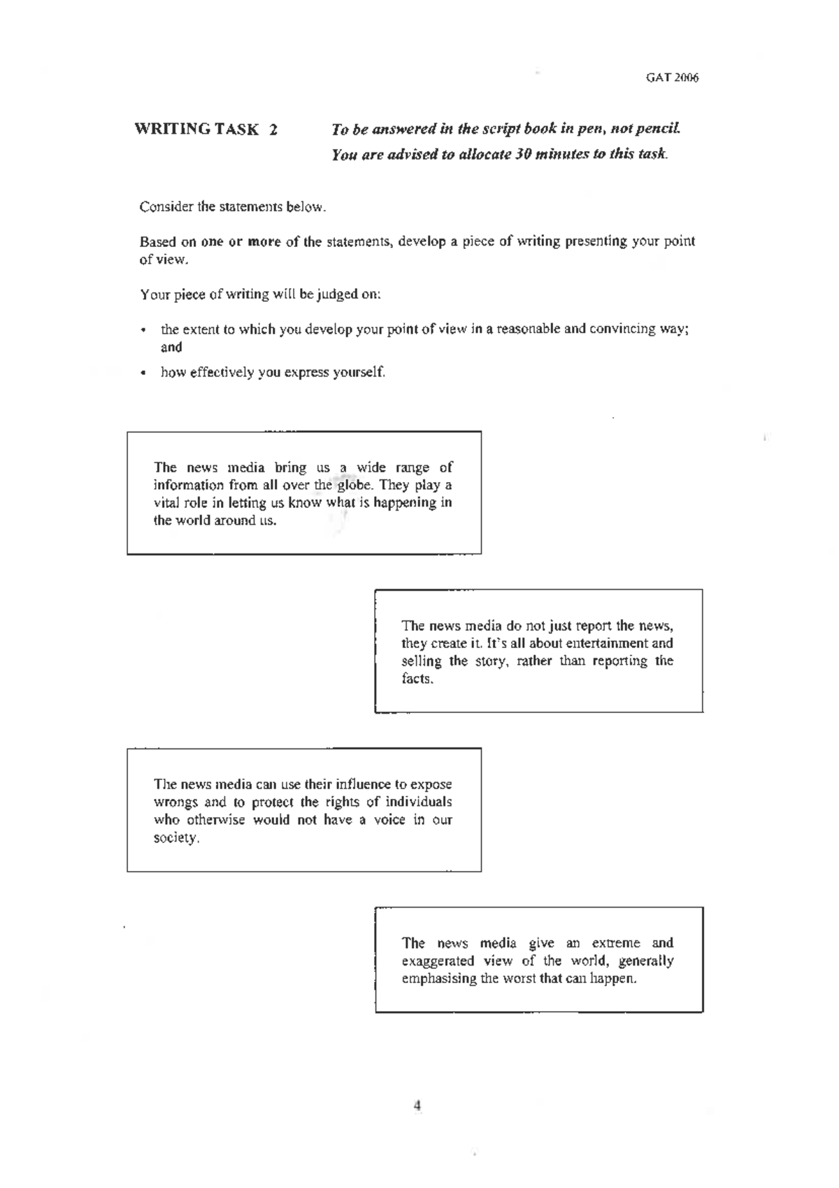 Writing Task 2 Media - Practise material - Studocu
