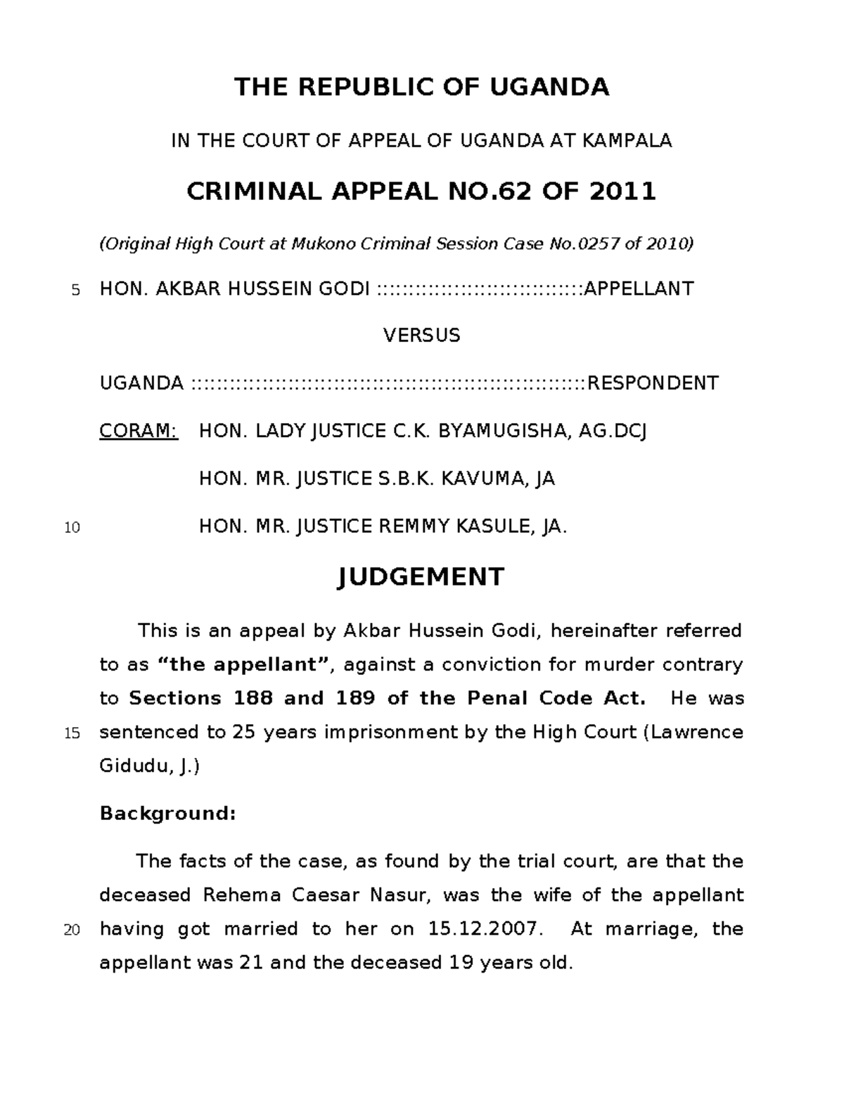 Goodi 1 2013 - criminal evidence; hear say, circumstantial - THE ...