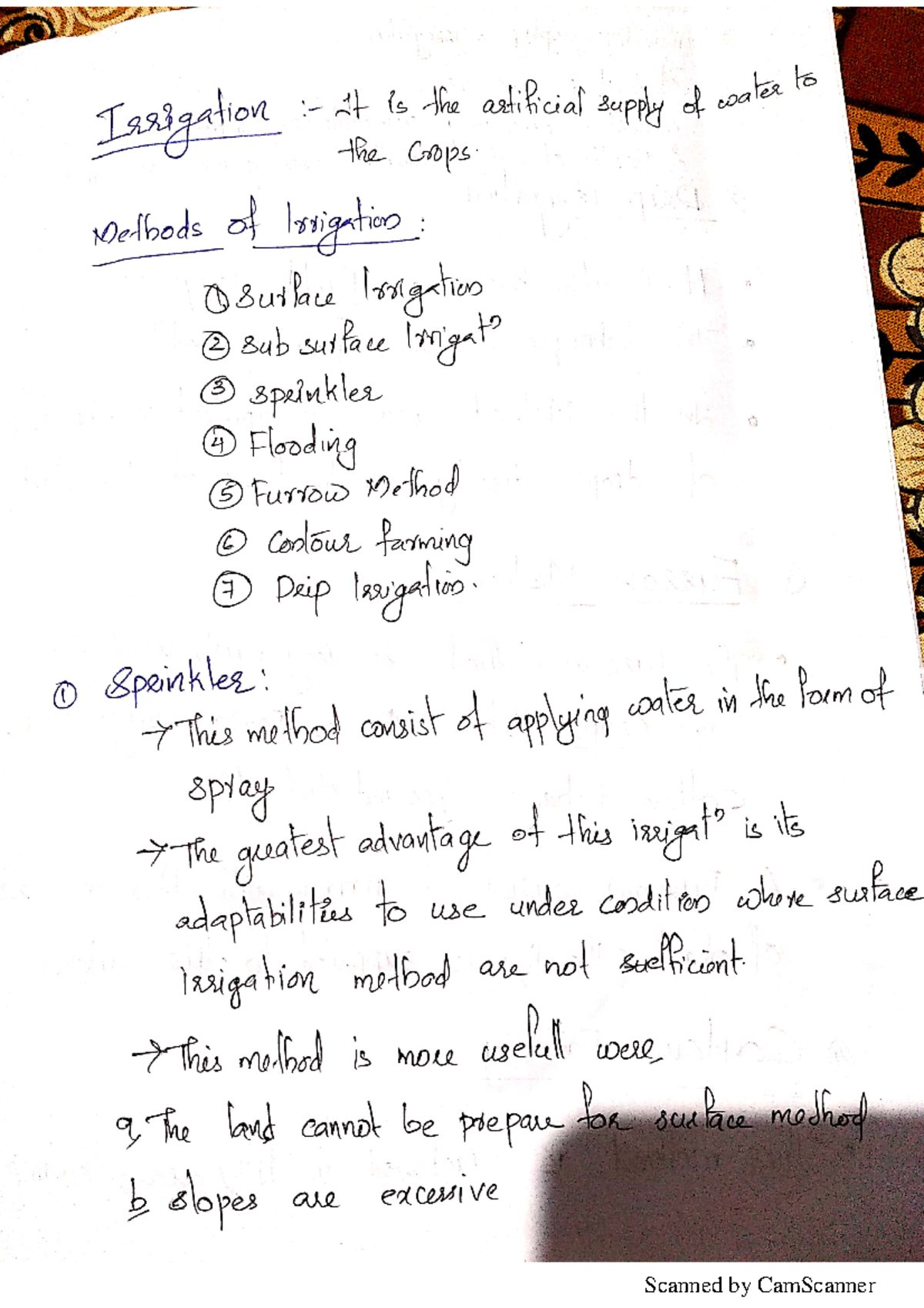 Irrigation note - Lecture notes - Basic Civil Engineering - Studocu
