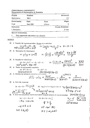 MATH 206 Polynomial Function notes - What is a Polynomial Function? In ...