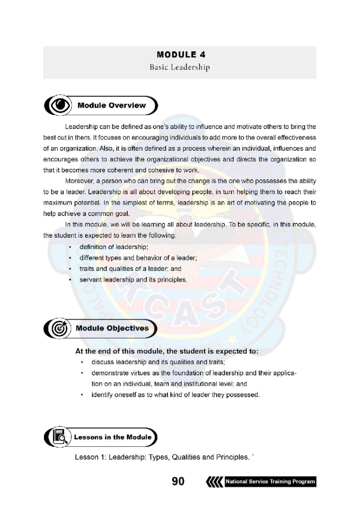 NSTP 101 - M4L1- Final - module - BSEd in Physical Education - Studocu