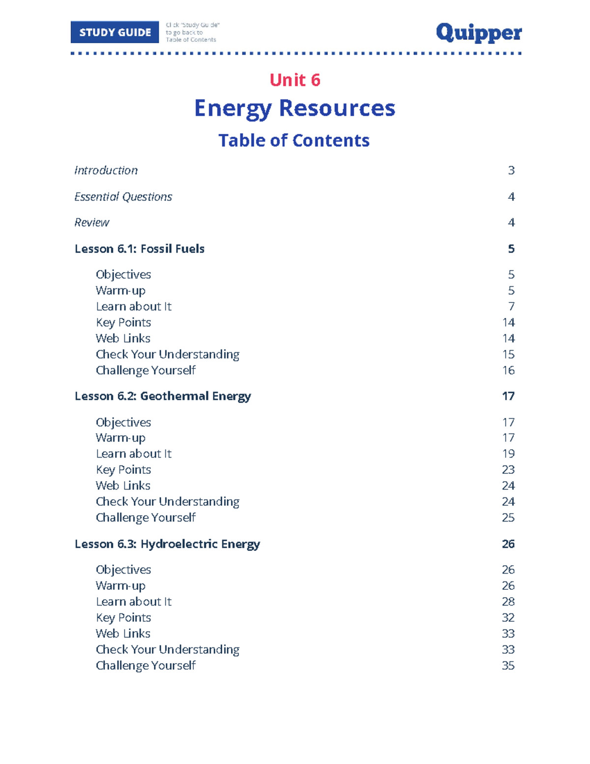Earth Science SHS Unit 6 Energy Resources (Study Guide) - Unit 6 Energy ...