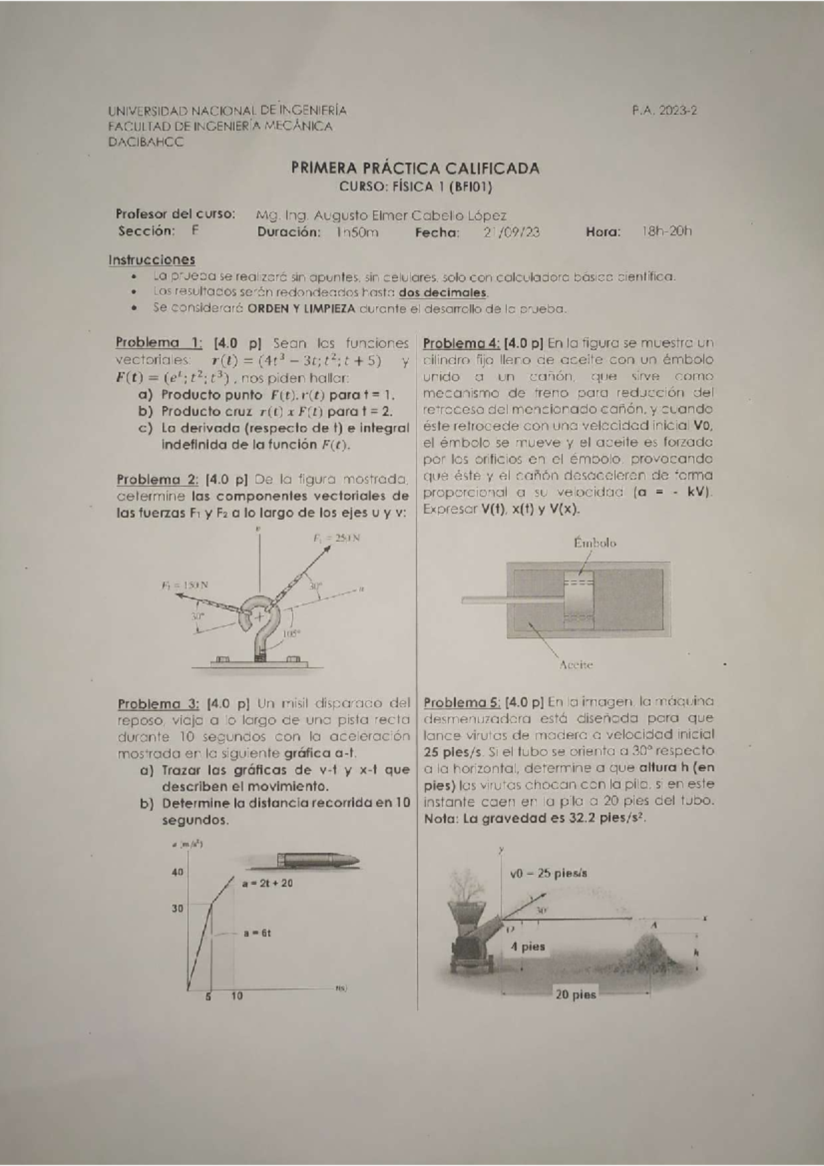 BFI01 E 1PC 23-2 Soluc - Pc 2014 - FÍSICA - Studocu