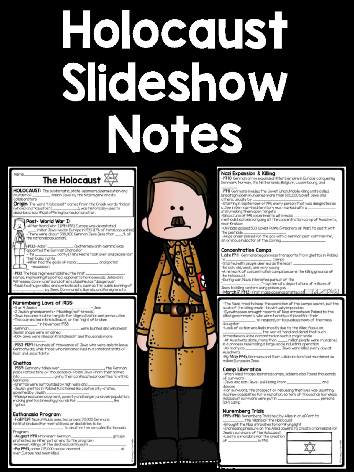 Holocaust PPT Notes - Holocaust Slideshow Notes Name