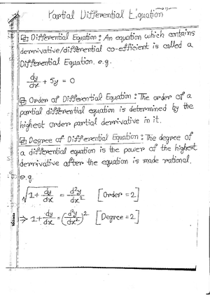 ODE PDE Nazma Parvin Mam All Lectures - Differential Equations and ...