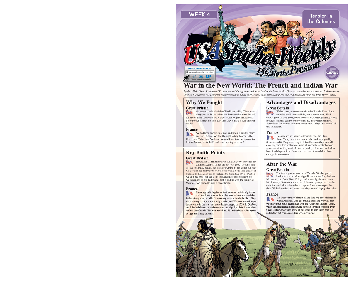 Social Studies Weekly Week 4 - Why We Fought ####### Great Britain We ...