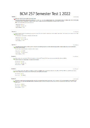 BCM 257 Practical Quizzes - BCM 257 - BCM 257 Practical Quizzes ...
