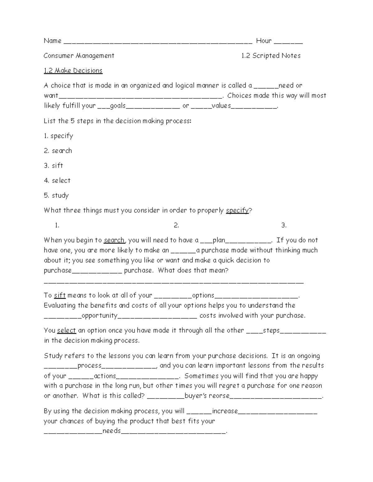 1-2 scripted notes - balla - Name ...