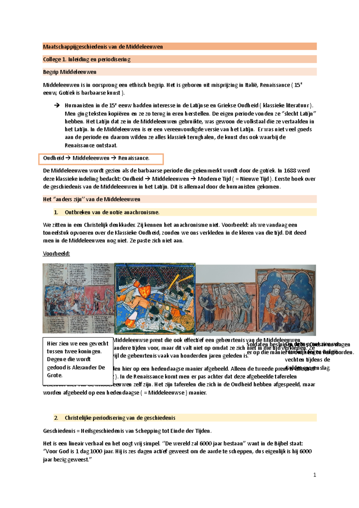 Maatschappijgeschiedenis van de Middeleeuwen met examenvragen ...