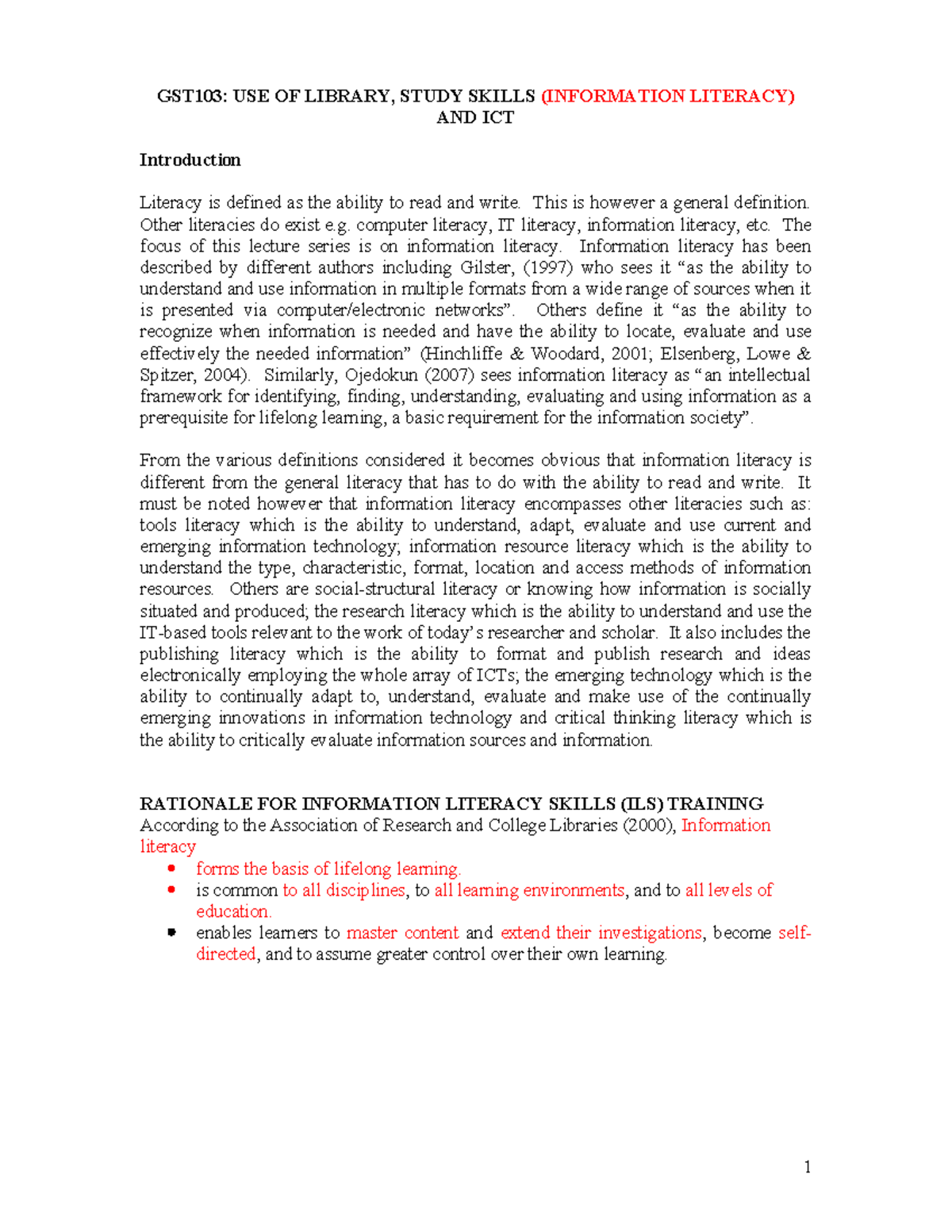 eubhn cwdbhcuebajweqjwebfebewwefweufhwoef - GST103: USE OF LIBRARY ...