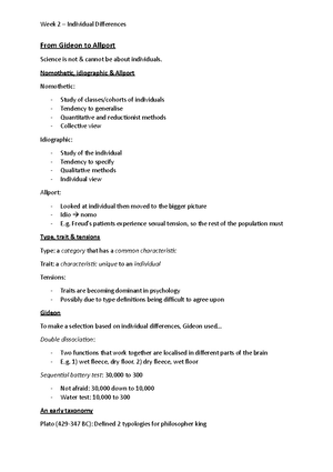 L4 - Intelligence - Week 4 – Individual Differences Intelligence ...