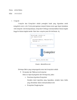 Jawaban UAS Pemrograman Multi Platform - Nama : Abdul Halim NIM ...