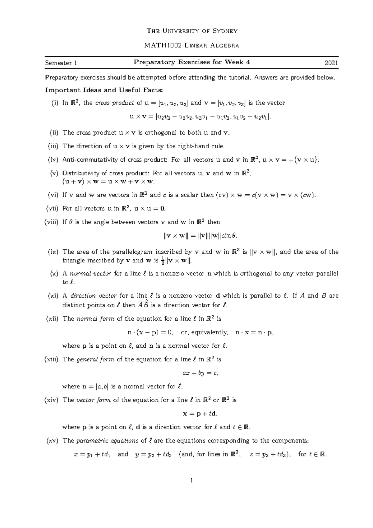 Week3 study materials for 10002 - MATH1002 - USyd - Studocu