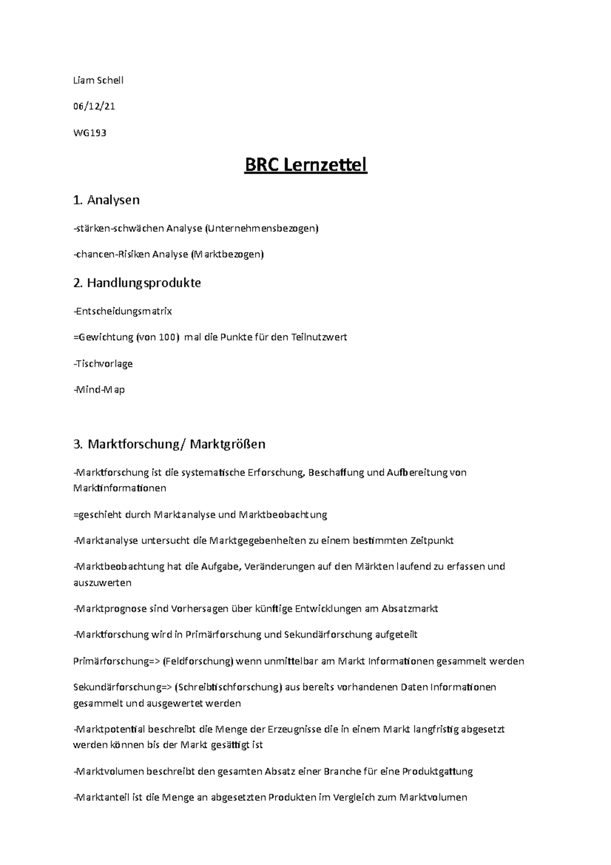 Brc lernzettel Vorabi - Hallo hier ist eine beschreibung du tirro ...