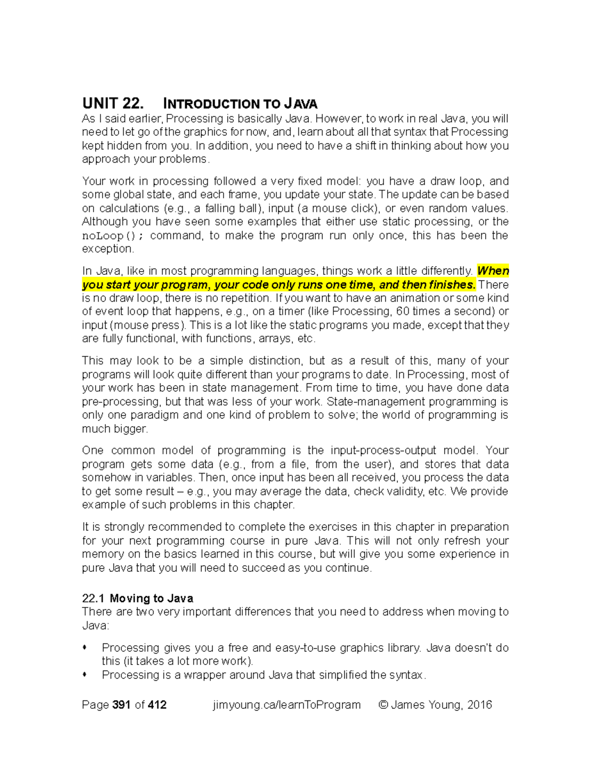 LTP22-Java - lecture - INTRODUCTION TO JAVA As I said earlier ...