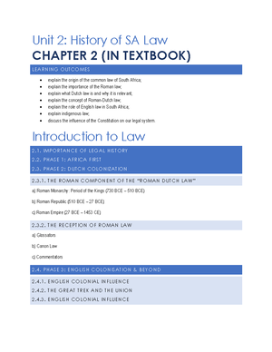 Summaries unit 1 to 8 - What is the law? The law presupposes a society ...