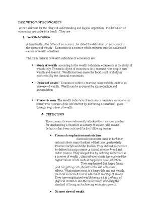 Explanation OF Welfare Definition IN Economics - EXPLANATION OF WELFARE ...