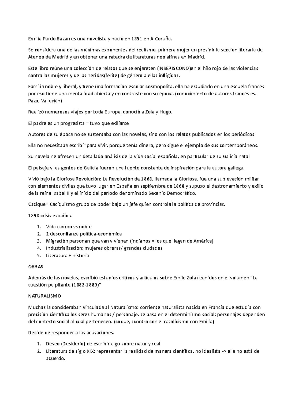 Emilia Pardo Bazan- el encaje roto - Emilia Pardo Bazán es una ...