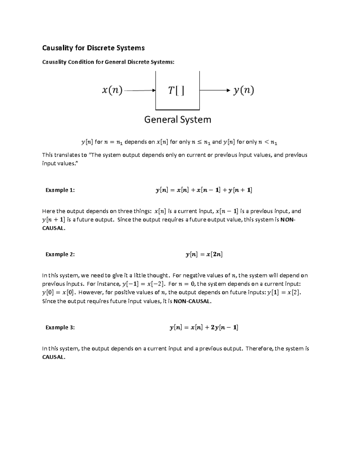 Causality+Test - Signal Processing Notes - Causality for Discrete ...
