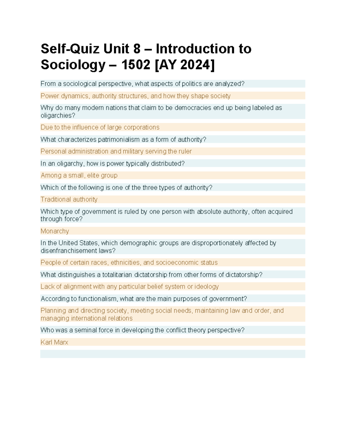 Self-Quiz Unit 8 – Introduction to Sociology -1502-01 - Self-Quiz Unit ...