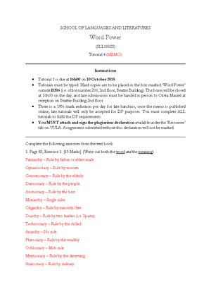 SLL1002F - UCT - WORD POWER - Studocu