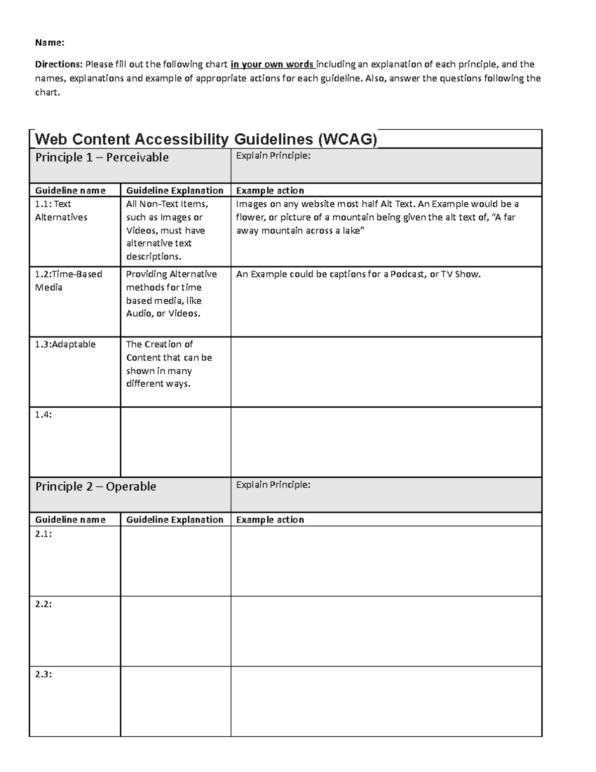 Accessibility - CIS Web Browsing Accesibility Assignment - Name ...