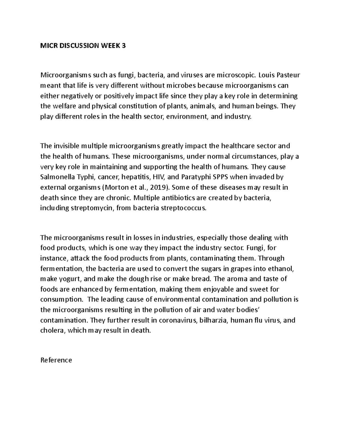 MICR Discussion WEEK 3 - MICR DISCUSSION WEEK 3 Microorganisms such as ... MICR Discussion WEEK 3 - MICR DISCUSSION WEEK 3 Microorganisms such as ...