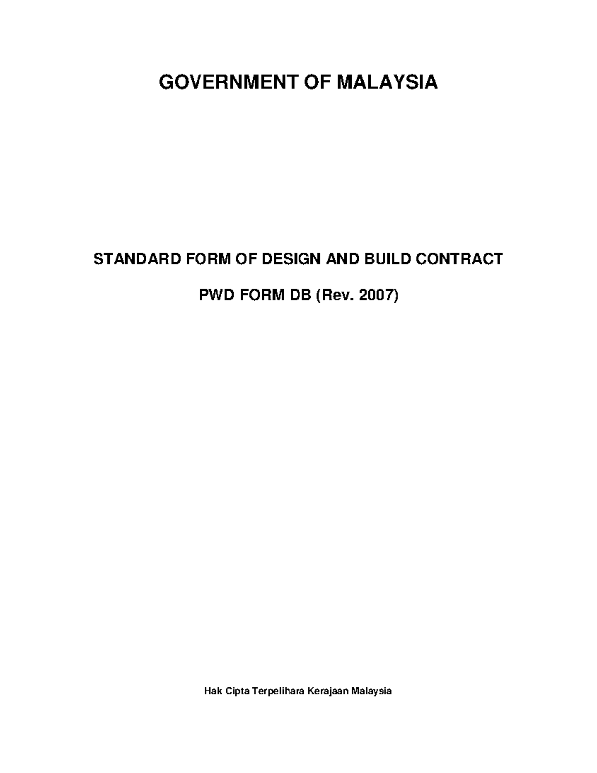 Form-of-tender - design-build Green Horizon CONS - GOVERNMENT OF ...