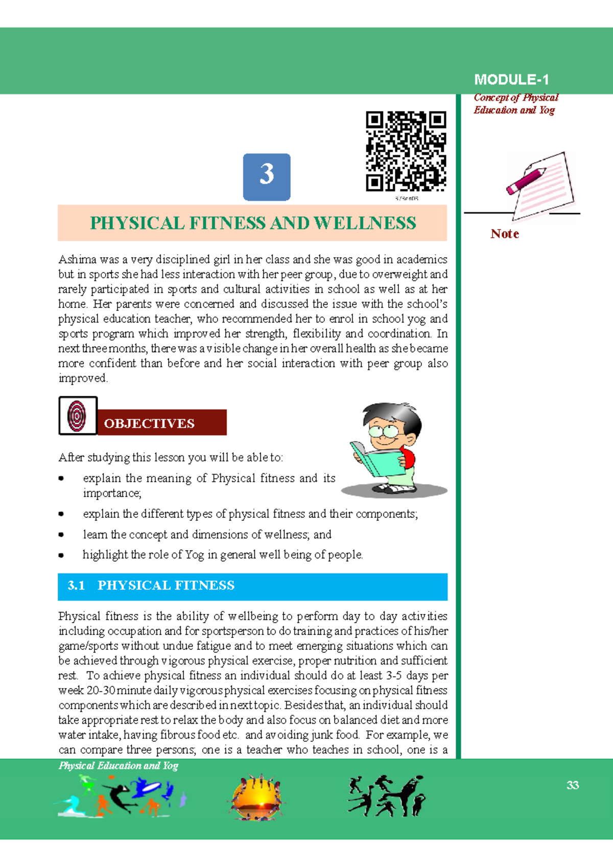 Lesson 3 - Lecture notes - Note Physical Education and Yog MODULE ...