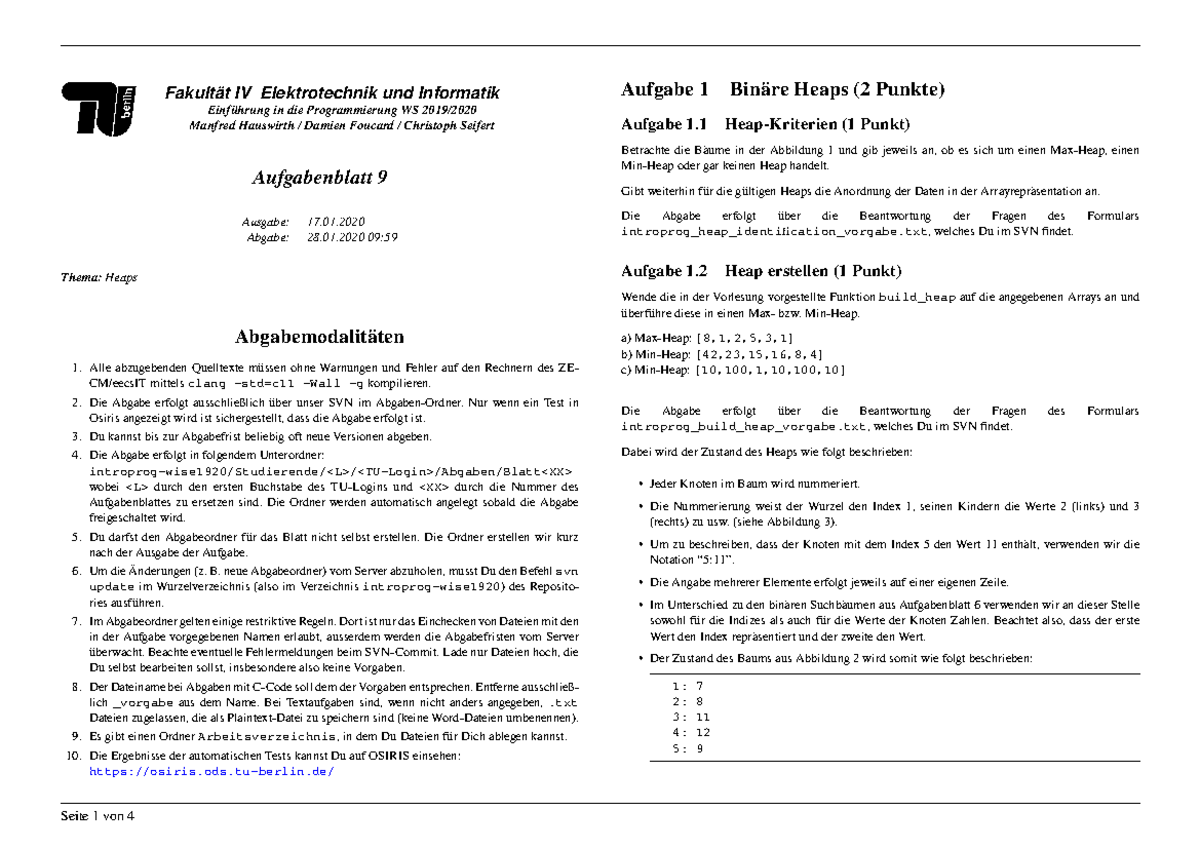 Blatt 09-public - IntroProg HAs WS2019 - berlin Fakultät IV ...
