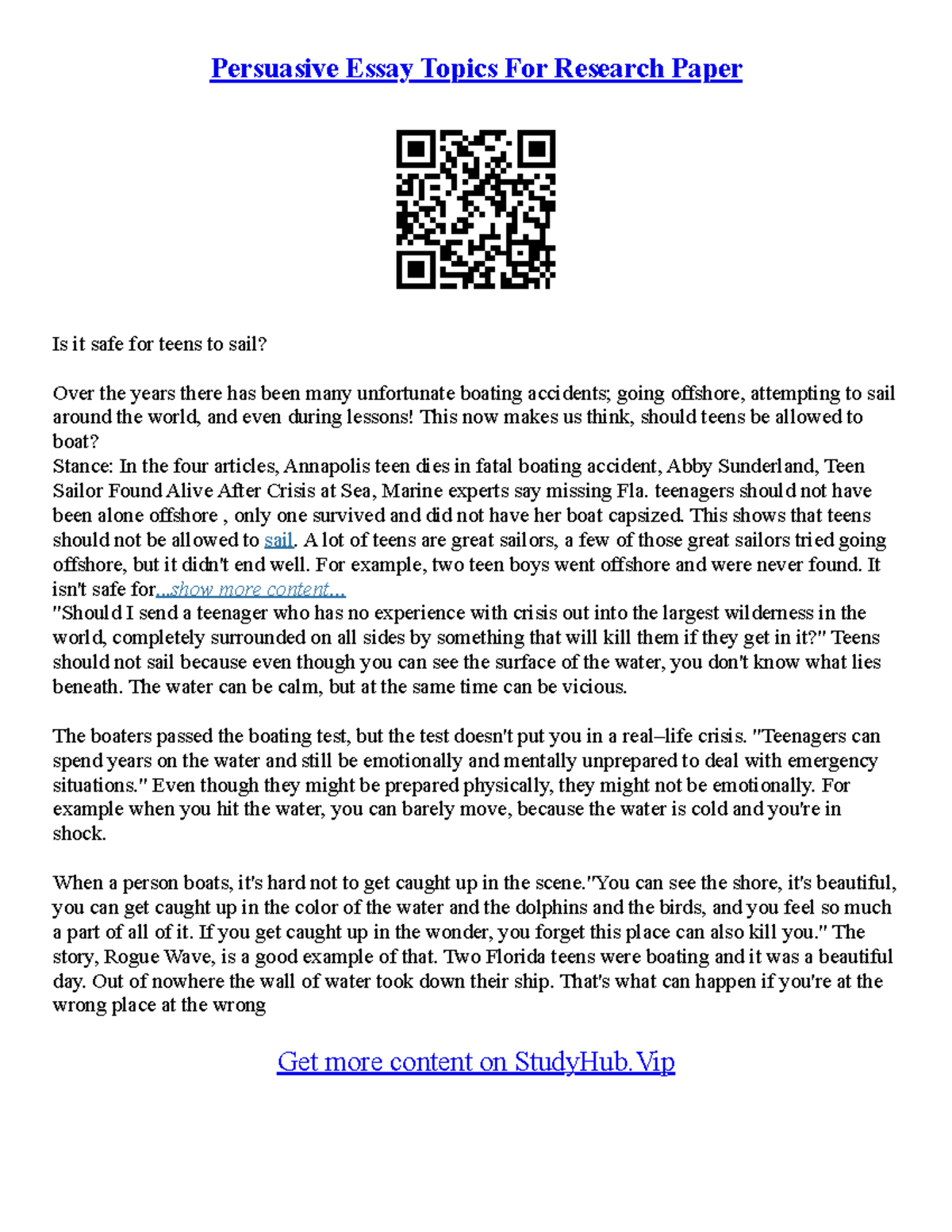 Persuasive Research Essay Topics - Persuasive Essay Topics For Research ...