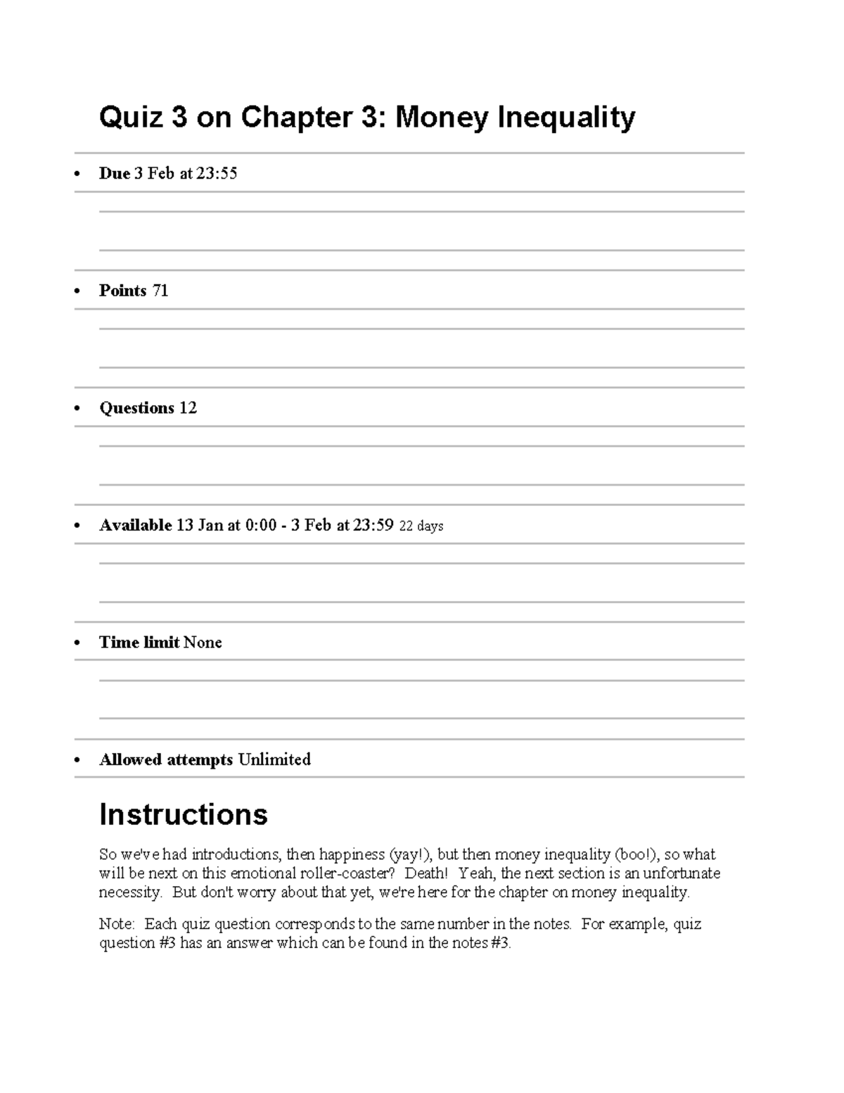 Quiz 3 on Chapter 3 - this is a quiz - Quiz 3 on Chapter 3: Money ...
